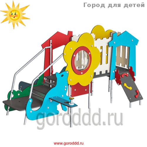 Детский игровой комплекс «Замок» из HPL пластика, аналог Kompan